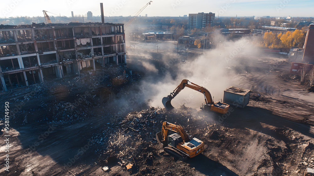 urban mining zero waste, sorted construction site materials windows ...