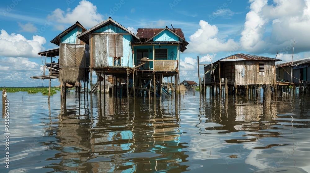 Rising sea levels caused by melting ice caps and glaciers pose a ...