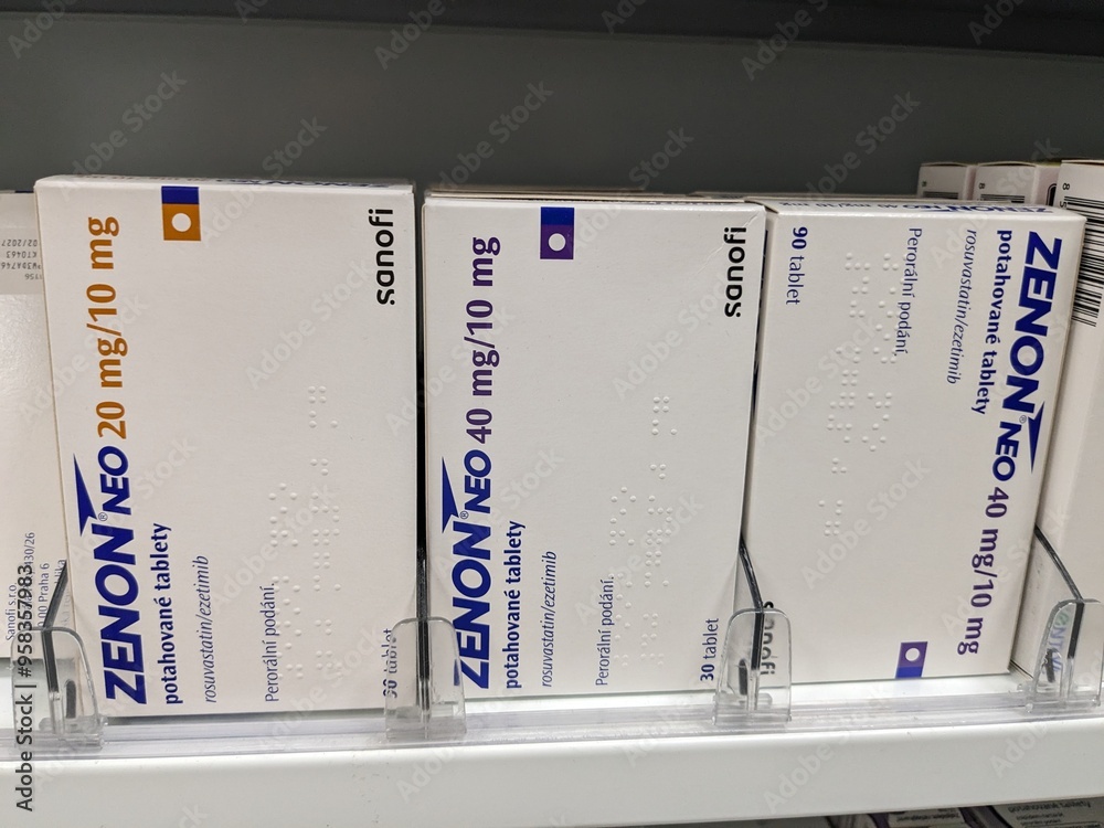 Prague, Czech Republic - August 28 2024: ZENON NEO topical gel with ...