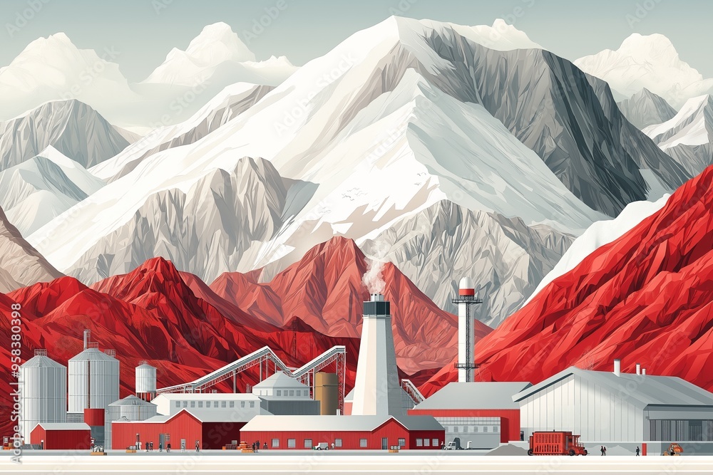 Infographic illustrating the diamond mining process, featuring ...