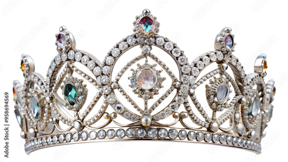 Diamond Silver Crown for Miss Pageant Beauty queen Contest, Crystal ...