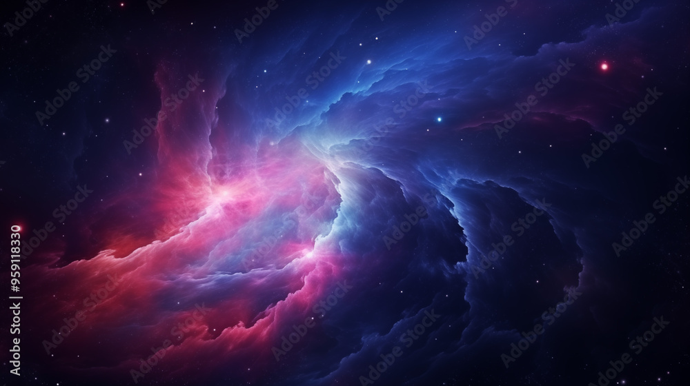 Mesmerizing outer space wallpaper with a beautiful cosmic background, vivid stars, and nebula ...
