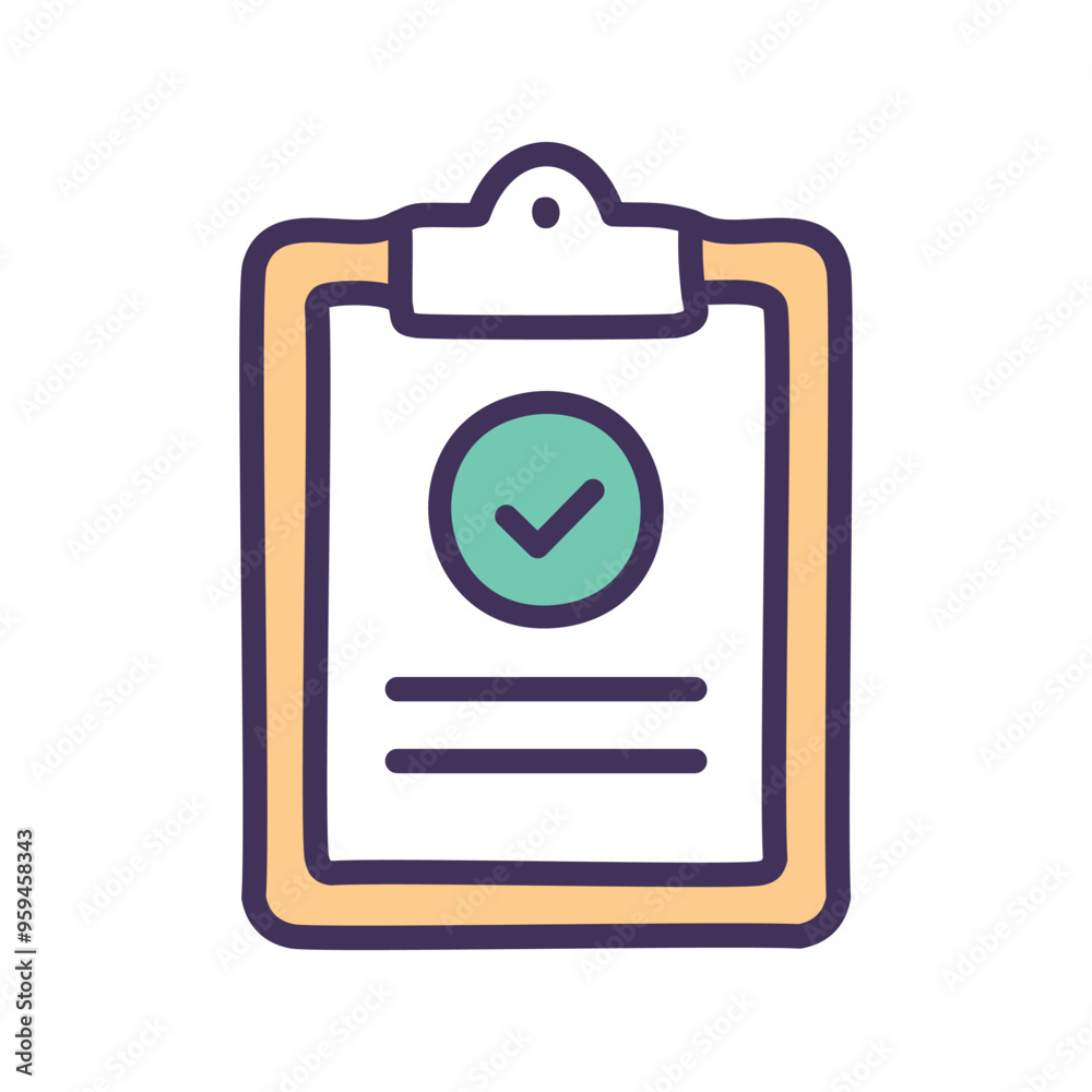 Checklist approved. Completed checklist with a checkmark, indicating ...