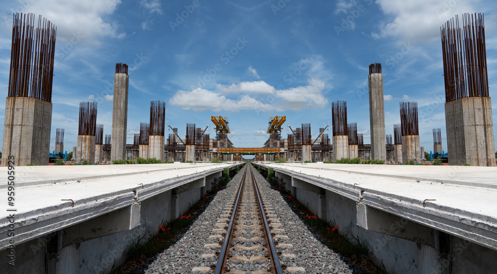 Plan for Thai - Concrete bridge pillars of the bridge in China high ...