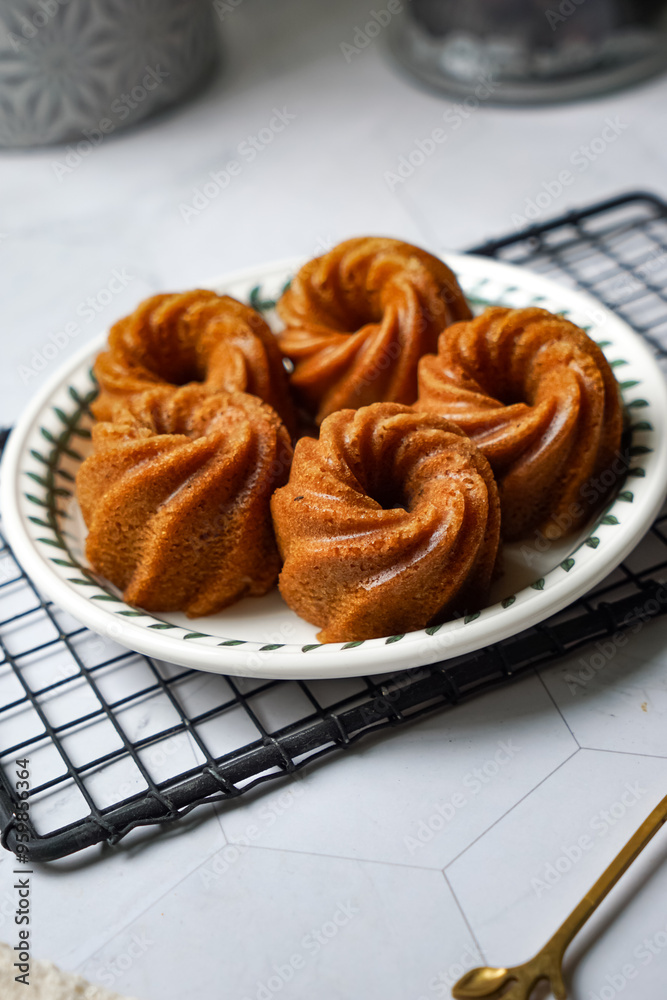 Steamed caramelized sweet and soft cake, locally known as Kuih Apam ...