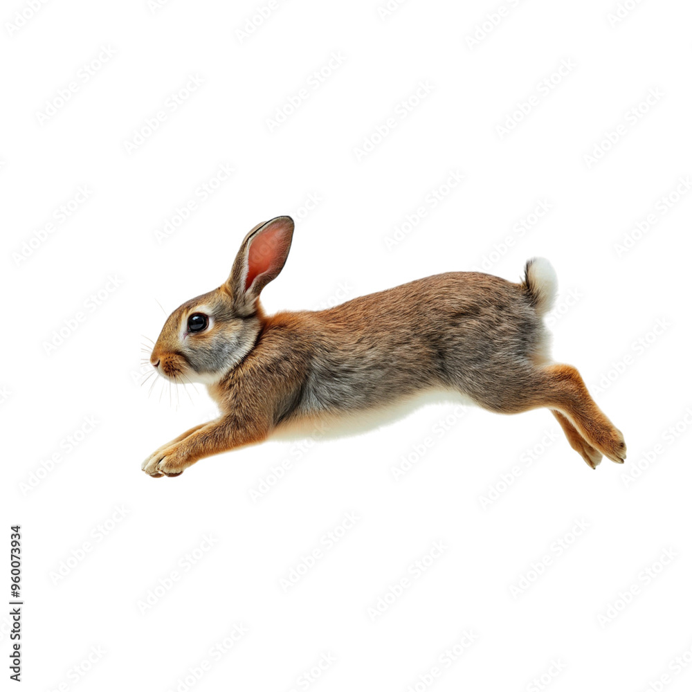 jumping rabbit ,isolated on white background , transparent png image ...