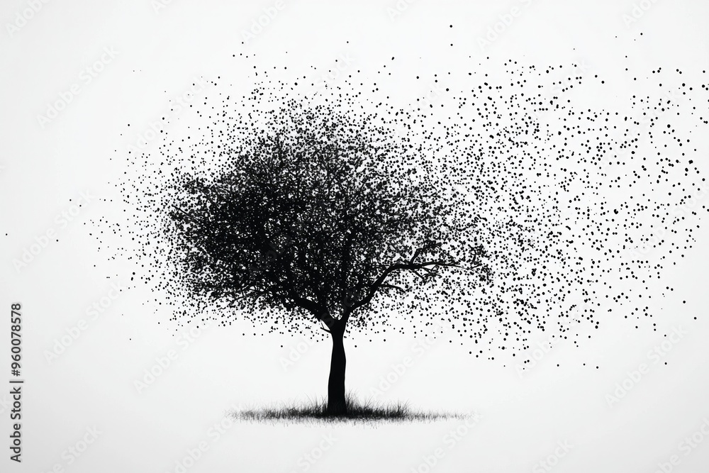 An abstract tree with branches spreading out, where each leaf is ...