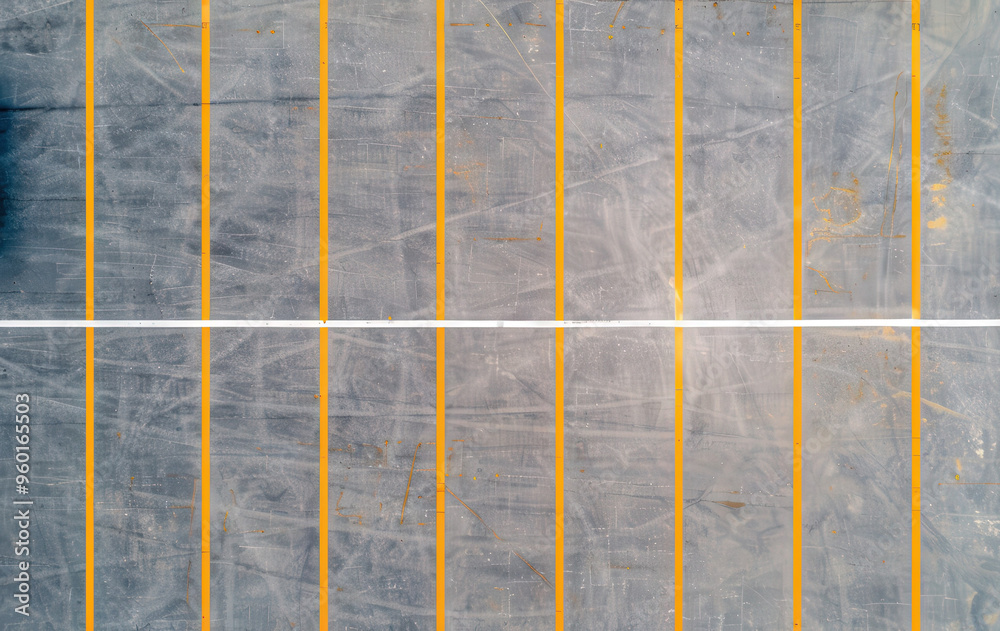 Construction site parking area, ample space for signage, designed for ...