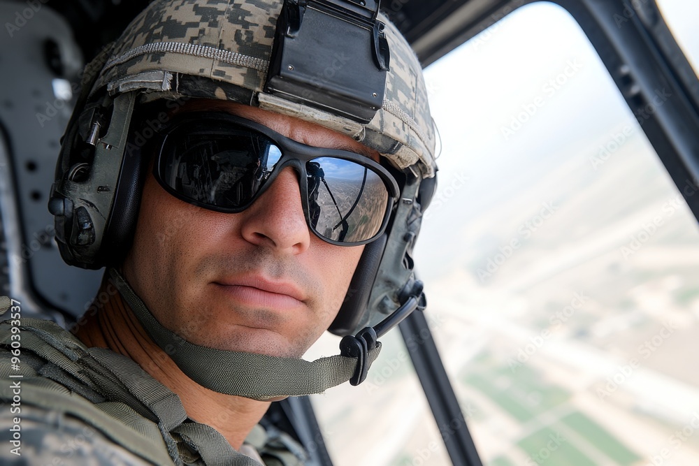 Military helicopters, reconnaissance, gathering battlefield ...