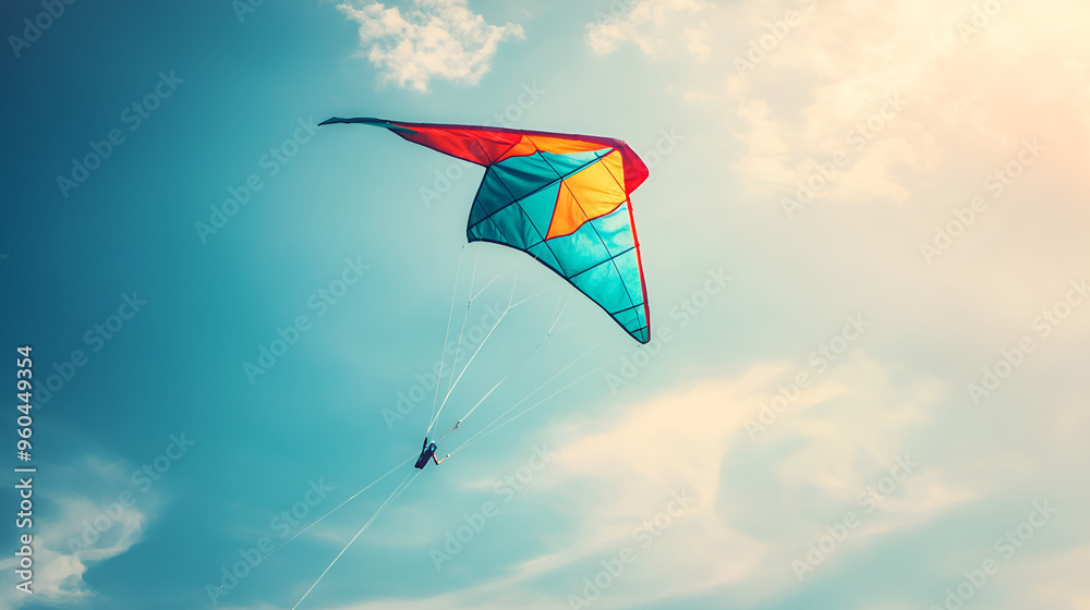 un papalote volando por el cielo azul diversion y recreacion papalote ...