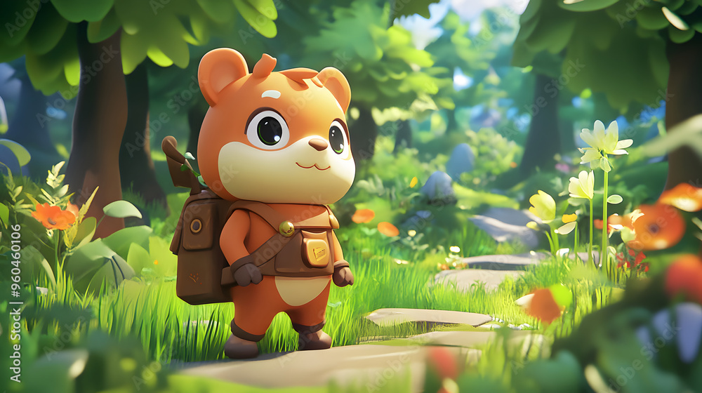 A cartoon character cute Idle games Stock Illustration | Adobe Stock
