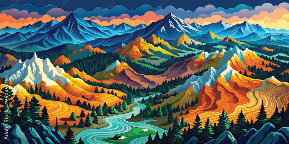 Modern nature national park background wallpaper, backdrop, texture ...