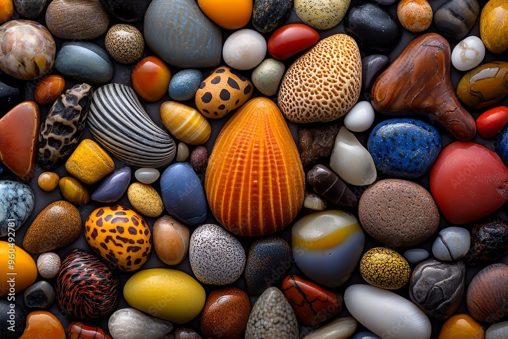 Magnified sand grains, tiny particles, diverse shapes unveil the ...