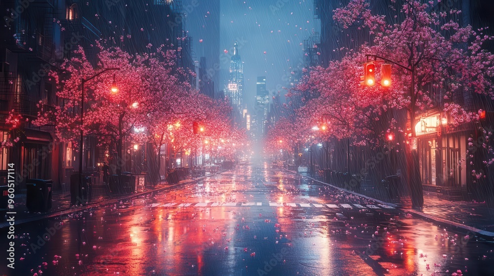 sentient street that comes alive at dawn buildings stretch and yawn ...