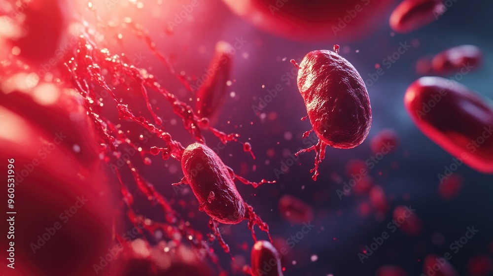 Blood sample used for testing TNF alpha an inflammatory cytokine ...