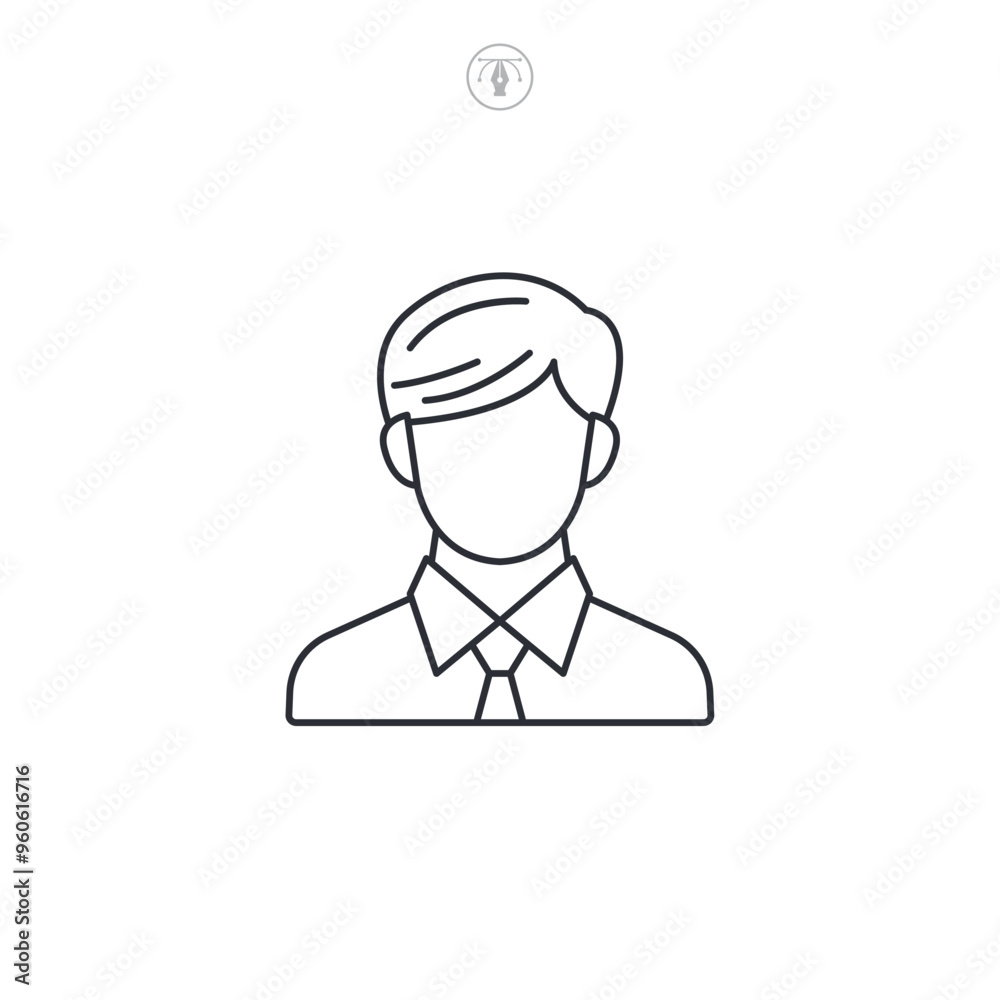 User Profile icon symbol vector illustration isolated on white ...