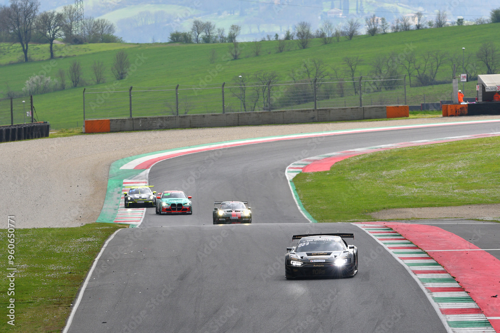 Scarperia, 23 March 2024 Italy: Audi R8 LMS GT3 EVO II of Team Juta ...