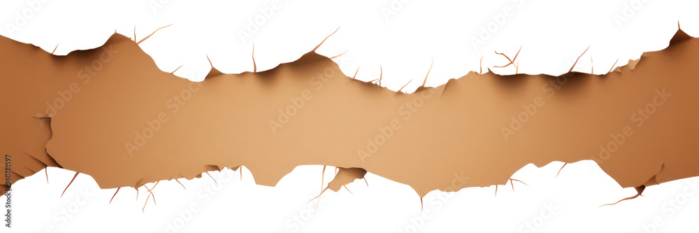 PNG Brown ripped paper backgrounds torn white background. Stock Photo ...