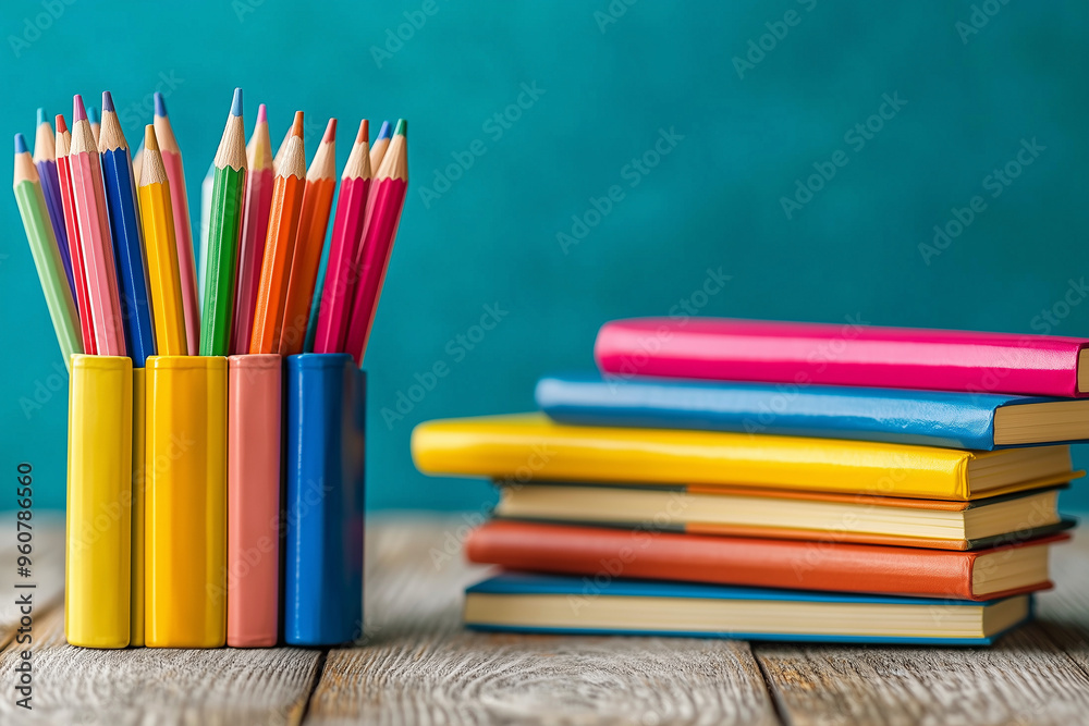 colorful math fractions on the bright backgrounds. interesting math for ...