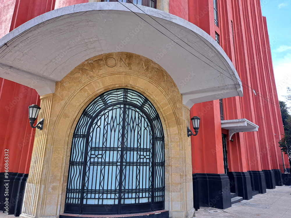 Mexico City, Mexico - Aug 23 2023: Fronton Mexico is a Basque pelota ...