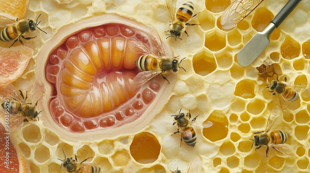 Anatomy of bees digestive system stomach and honey sacs entomologist ...