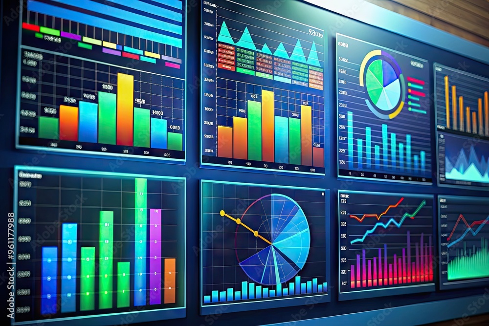 Data Visualization Dashboard With Charts, Graphs, And Metrics Analyzing ... Data Visualization Dashboard With Charts, Graphs, And Metrics Analyzing ...