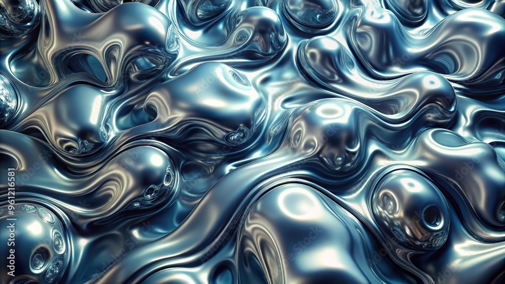 abstract mercury liquid metal texture background wallpaper Stock ...