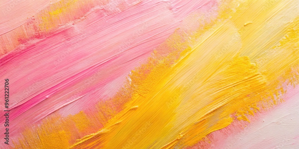 abstract pastel background with pink and yellow brush strokes Stock ...