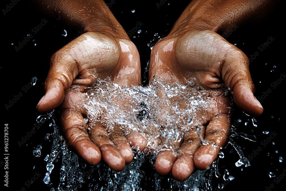 Earth’s Lifeline: Protecting Our Water: This image highlights the vital ...