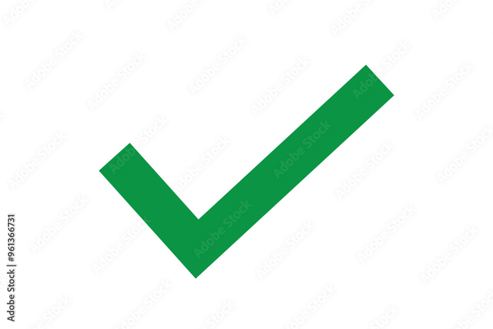 green check mark transparent background png file Stock Vector | Adobe Stock