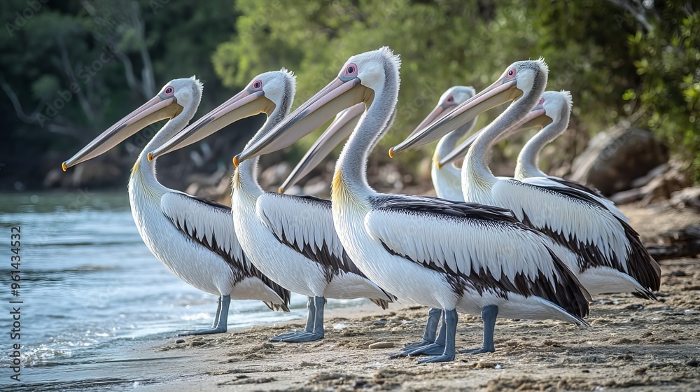 Pelicans, known scientifically as Pelecanus conspicillatuas, are ...