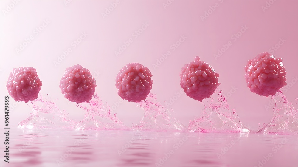 A visual chart illustrating the four stages of breast cancer ...