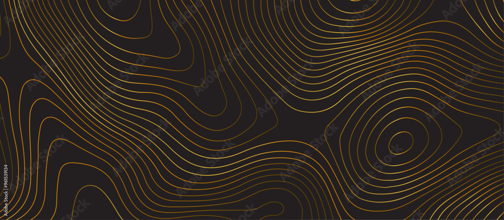 Black topology topography vector abstract design digital background ...