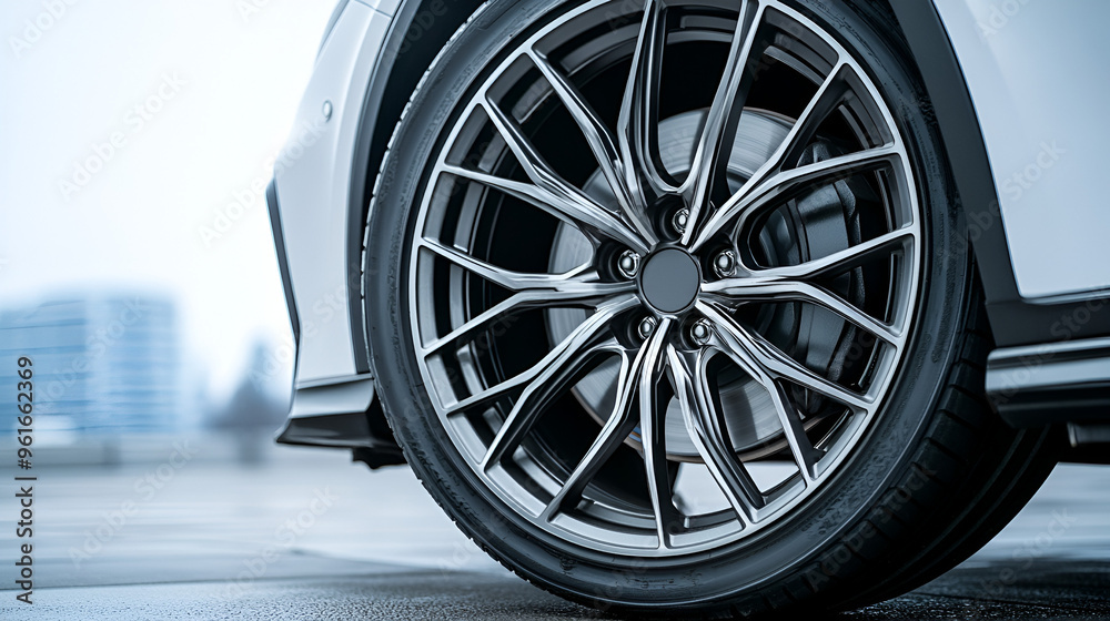 modern wheels rims close alu background white banner wheel rim tire ...