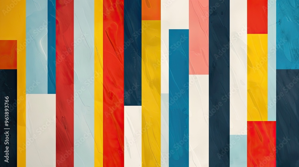 Bauhaus background with vertical and horizontal lines in alternating ...