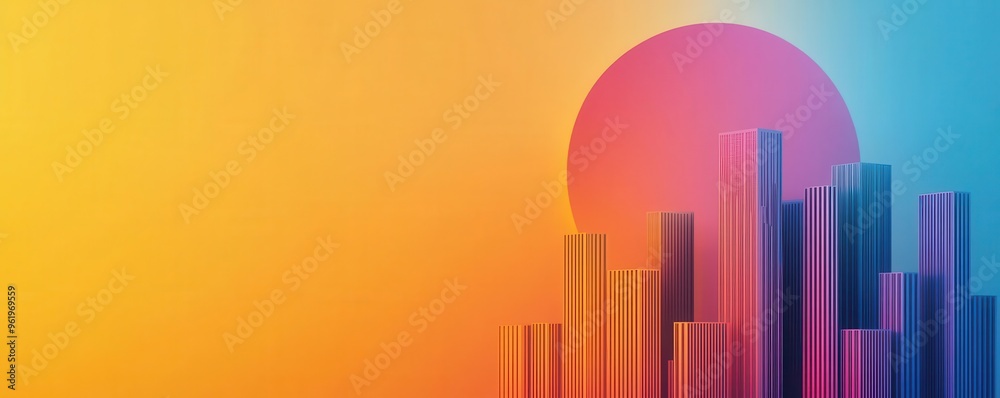 Heatmap representing UV radiation levels in a city, with color ...