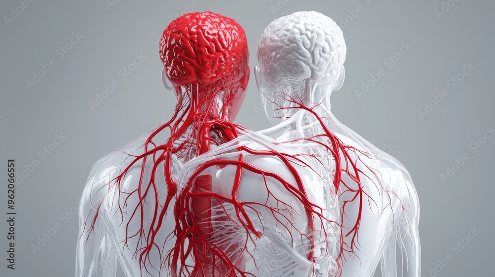 Stock-Illustration „Symmetry in the Human Cardiovascular System ...
