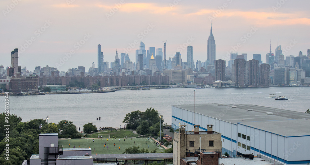 BIP field with east river and nyc skyline in the background (bushwick ...