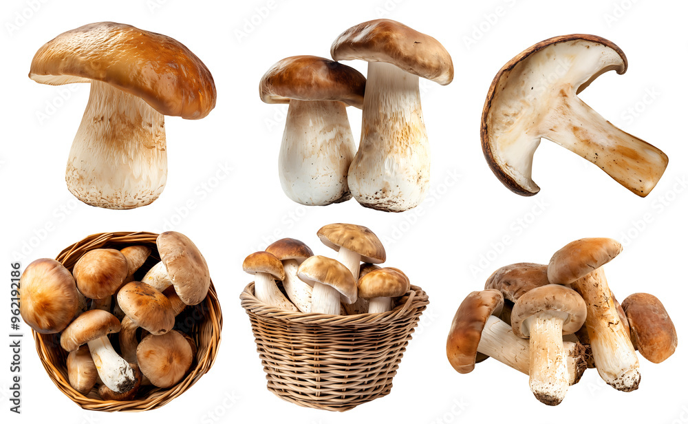 Porcini Boletus Edulis Penny mushrooms fungus fungi vegetable, many ...
