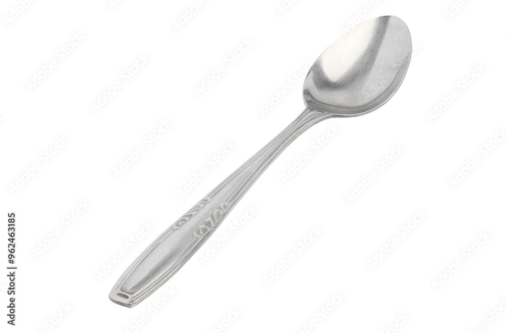 Silver spoon on transparent background png Stock Photo | Adobe Stock