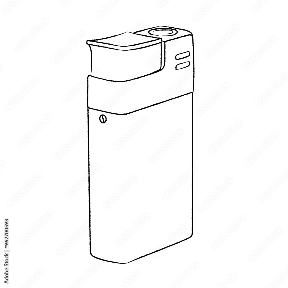 Lighter or match outline illustration on transparent background ...