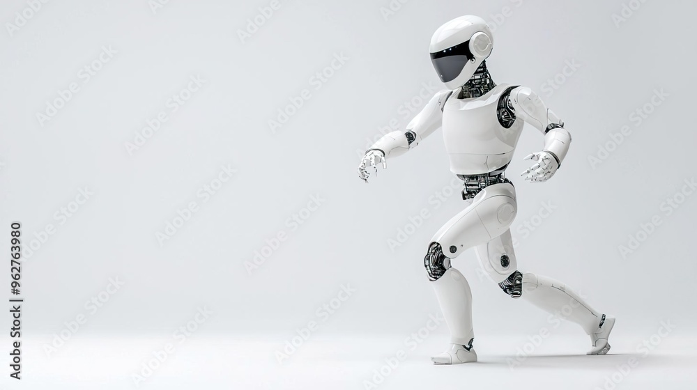 humanoid robot demonstrating advanced movement skills and coordination ...