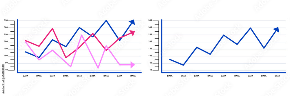 Editable infographics collection Charts ,corporate report ,data ...