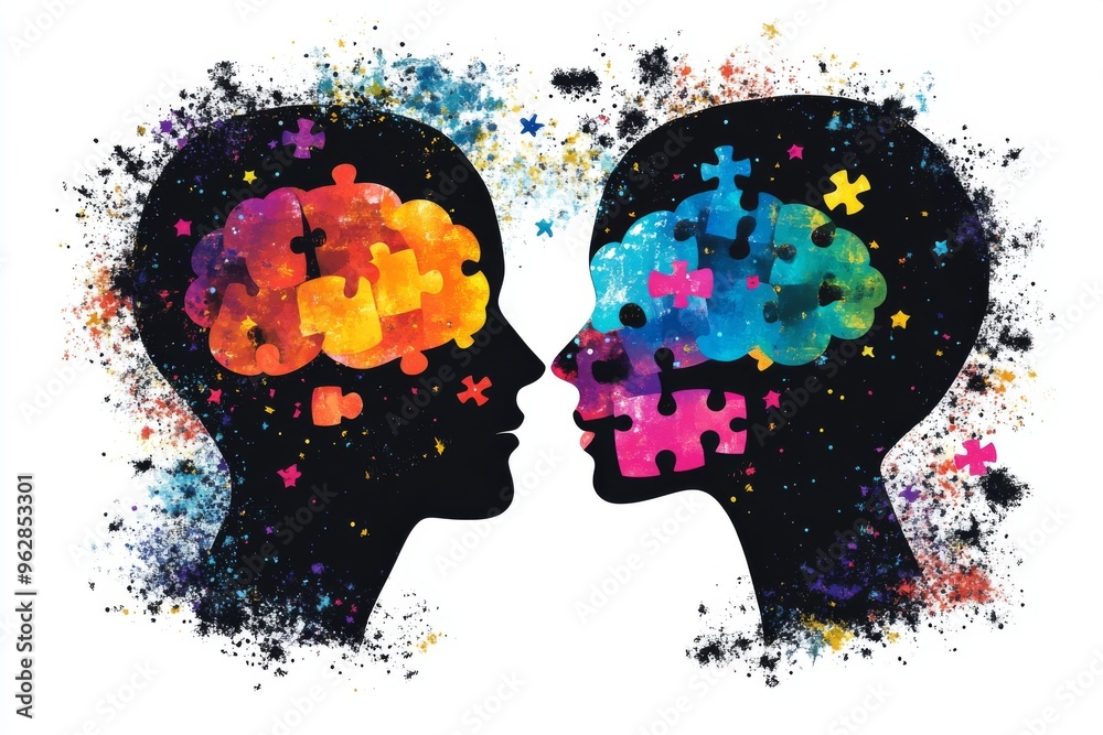 Future brain technology Mind augmentation Cartoon style illustration of ...