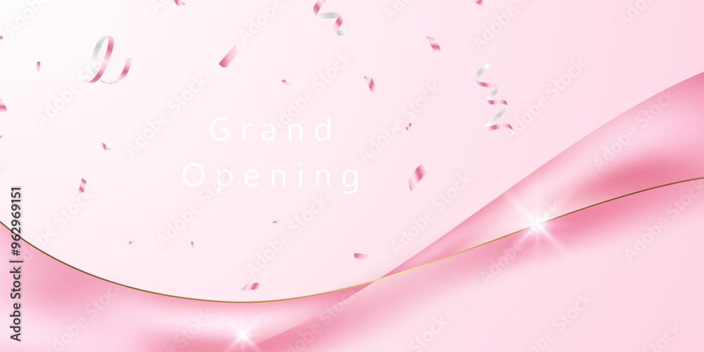 Beautiful grand opening card design background Elegant vector ...