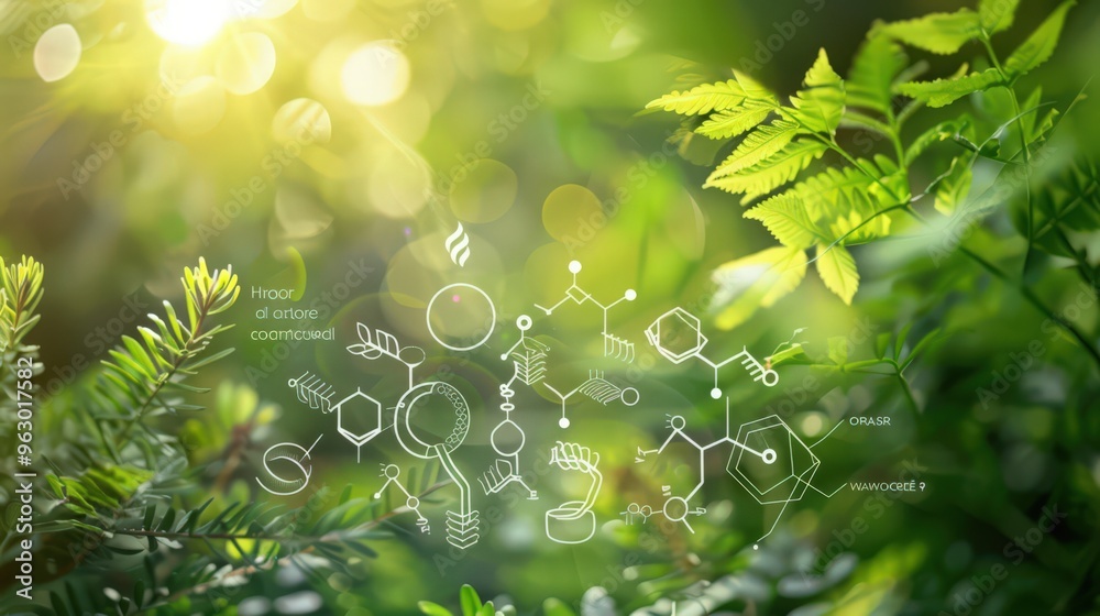A visual representation of carbon dioxide's role in photosynthesis ...