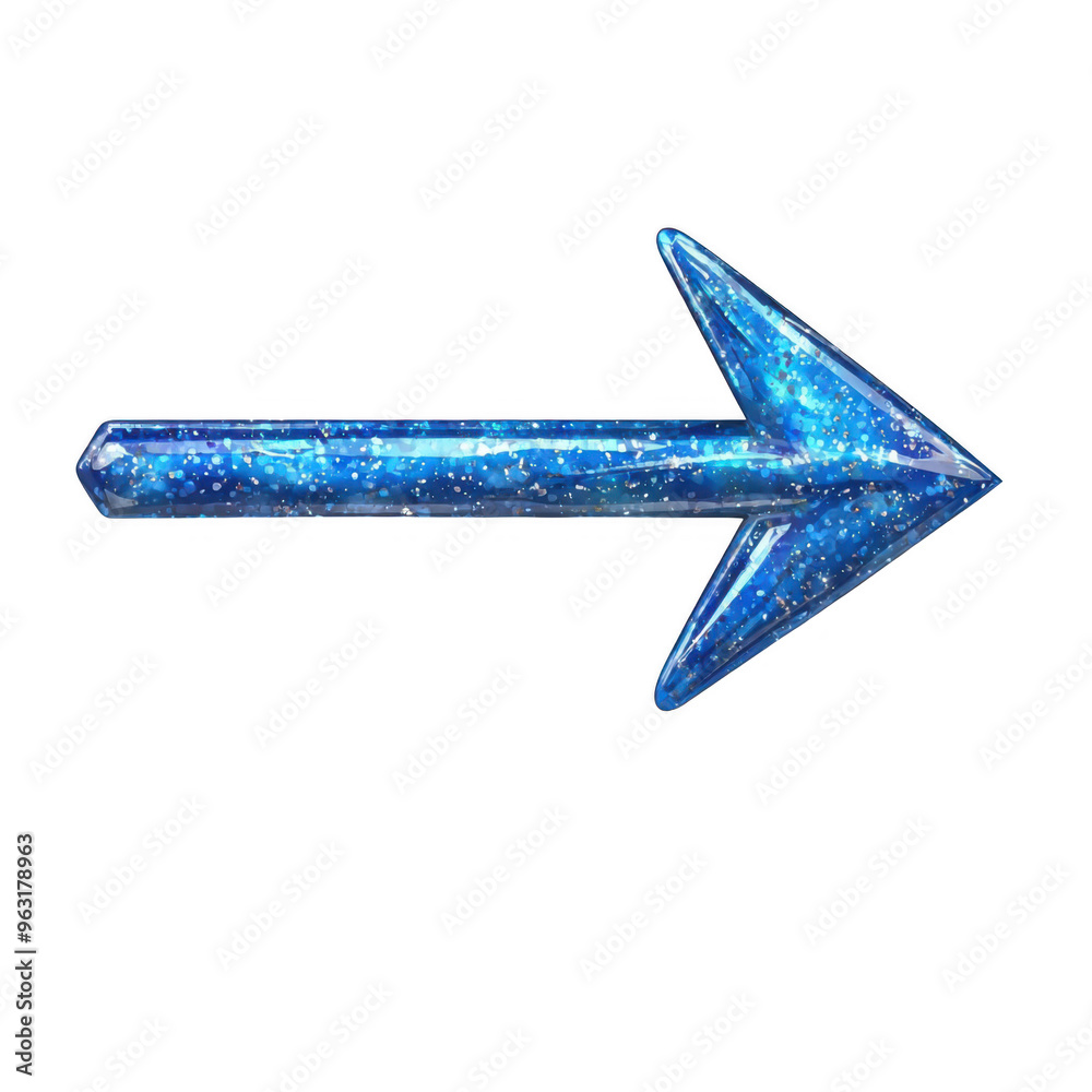 Blue arrow vector isolated on a transparent background png file no ...