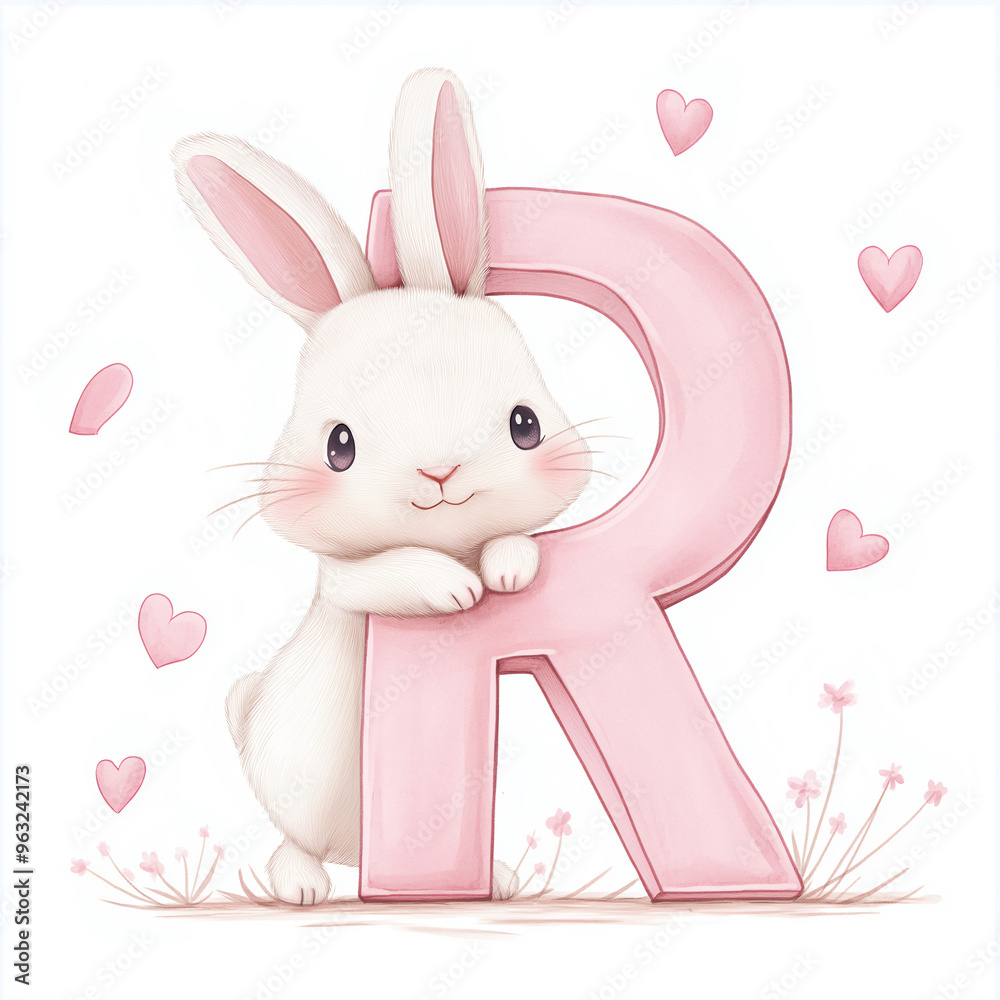 Png, alphabet uppercase letter R for rabbit, Letter R uppercase cute ...