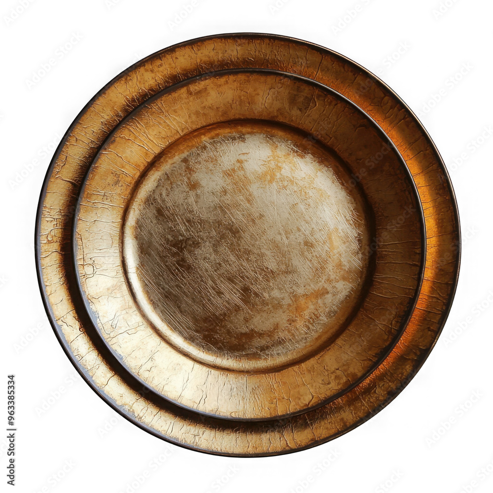 Gold plates isolated on a transparent background png file no background ...
