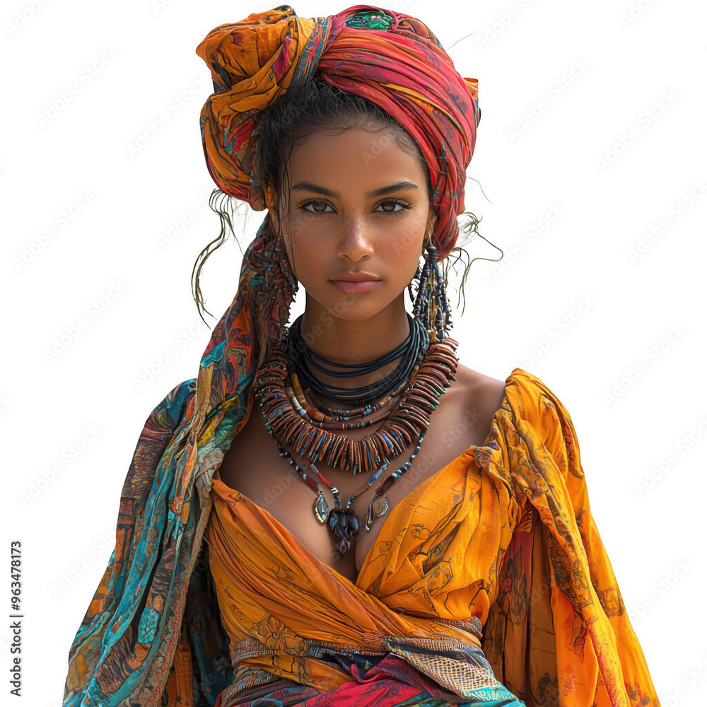 Madagascar Malagasy woman isolated on a transparent background png file ...